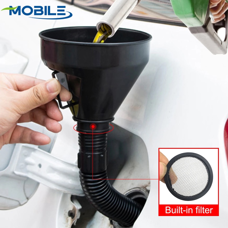 Car Bike Truck Refueling Funnel Fuel Filling Funnel Tool / 2-In-1 ...