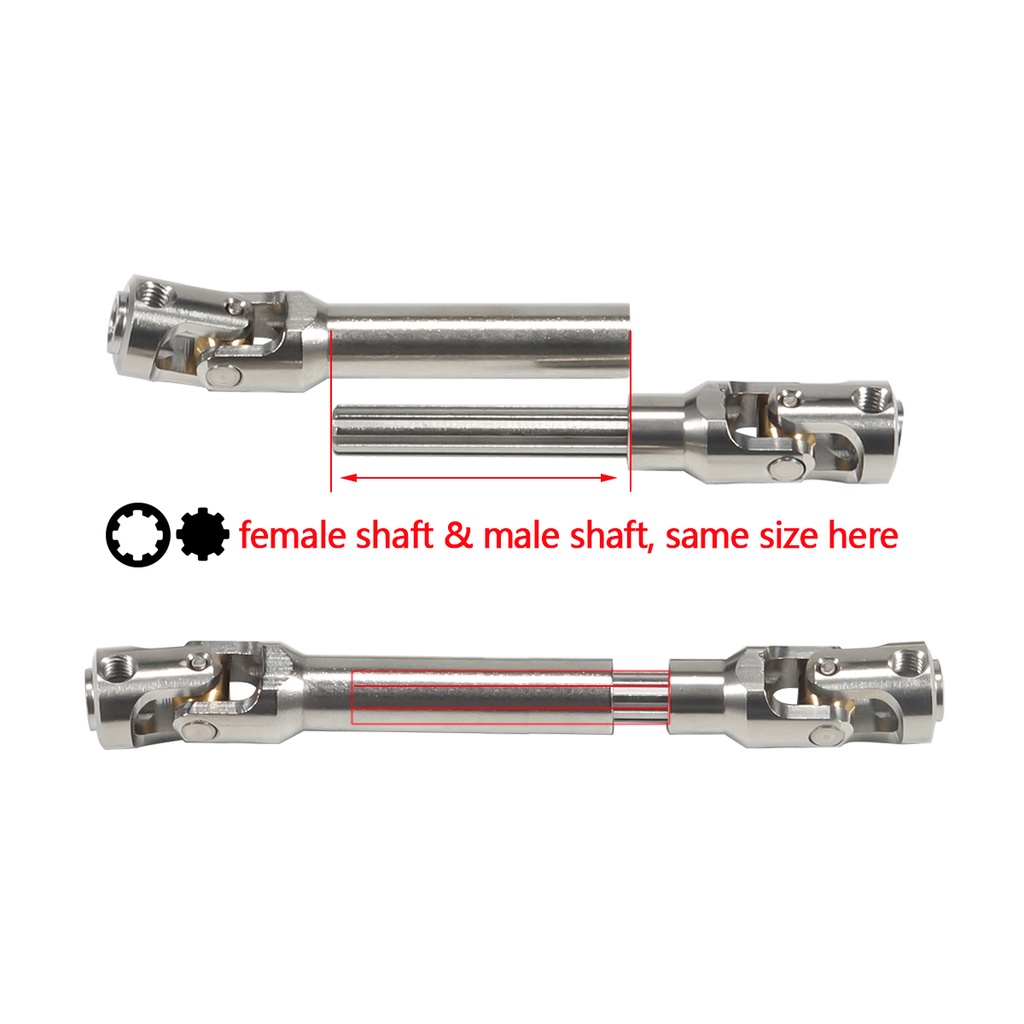 Stainless Steel Drive Shaft 5mm Universal Joint Driveshaft for 1/10 RC ...