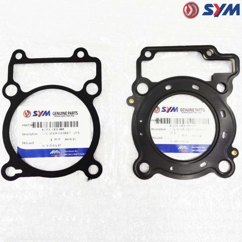 SYM VF3i HEAD & BLOCK GASKET 0 12251-VF3-000 12191-VF3-000 BLOK VF3-i ...