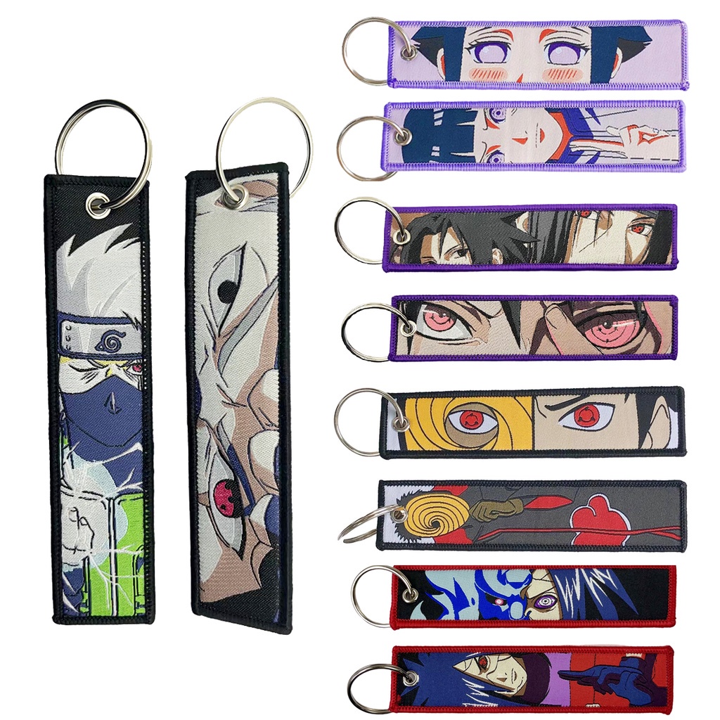 2023 Embroidery Pain Kakashi Anime Chain Jet Tags Key Fobs for ...