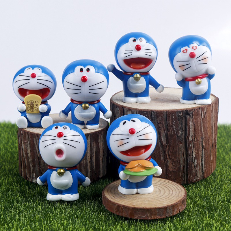 4PCS Doraemon Cake Topper Birthday Cake Decoration Party Wedding ...