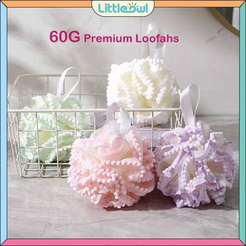 Bath Shower Sponge Loofahs Mesh Pouf Shower Ball Shower Sponge Bath