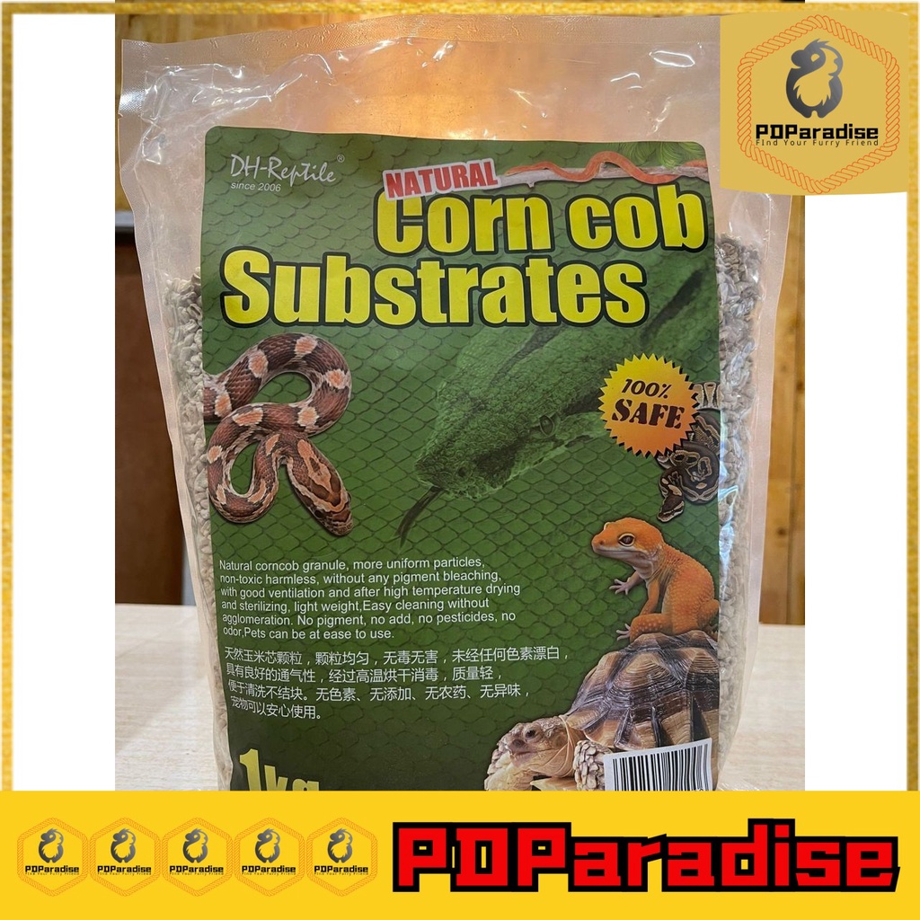 Q063 Corn Cob Substrates 1kg For Snakes Leopard Gecko Terrestrial ...