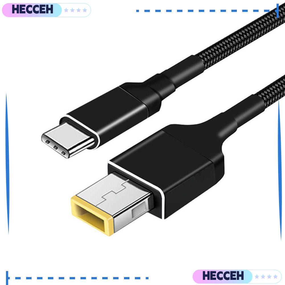 HECCEH1 USB-C to USB Slim Square Tip Cable 1.8m Laptop 65w 90w PD ...