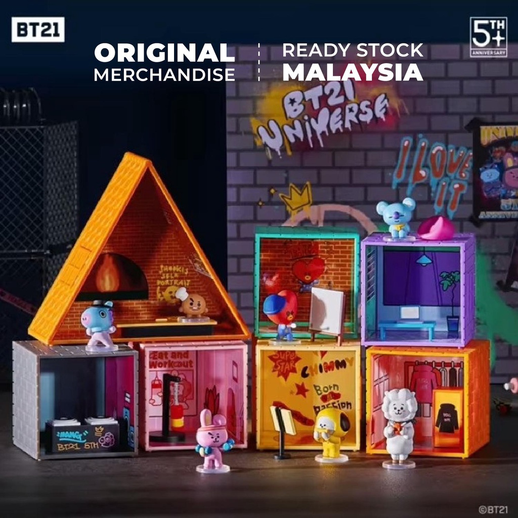 [OFFICIAL] BT21 5th Anniversary Mini House Figure Set BTS BT21 TinyTAN ...