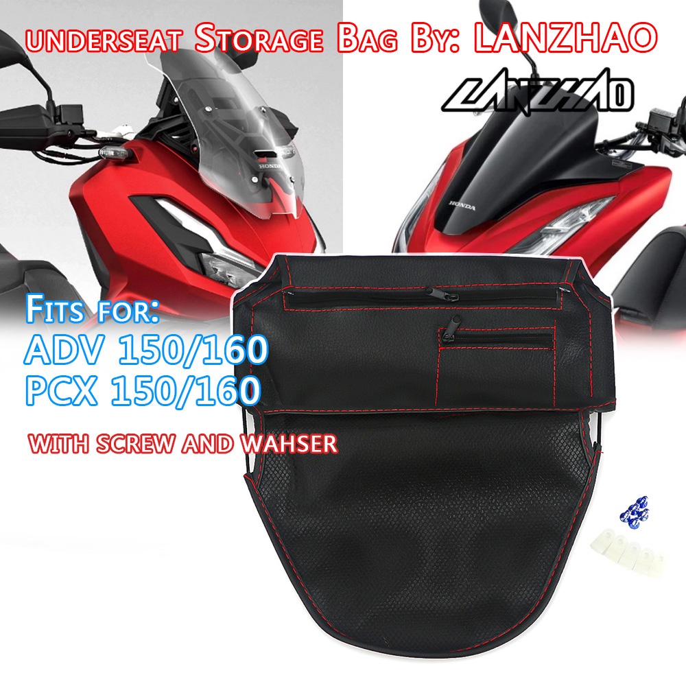 For HONDA ADV PCX 150 160 Scooter Lower Seat Storage Bag Underseat Tool ...