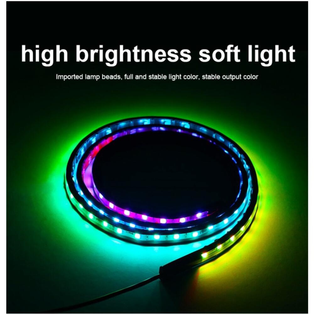 12v 24V LED Truck Light Strips Ambient Light DRL Brake Warning Driving ...