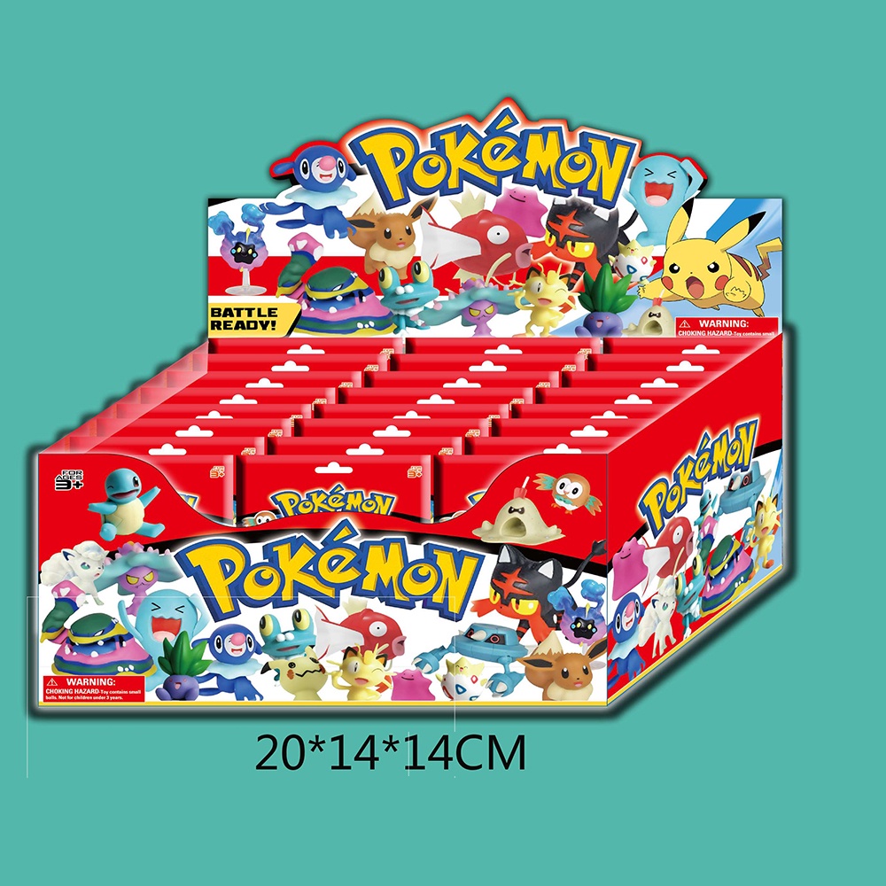 24pcs Pokemon Hand Action Figure Pokemon Blind Box Card Toy Poko Pickup ...