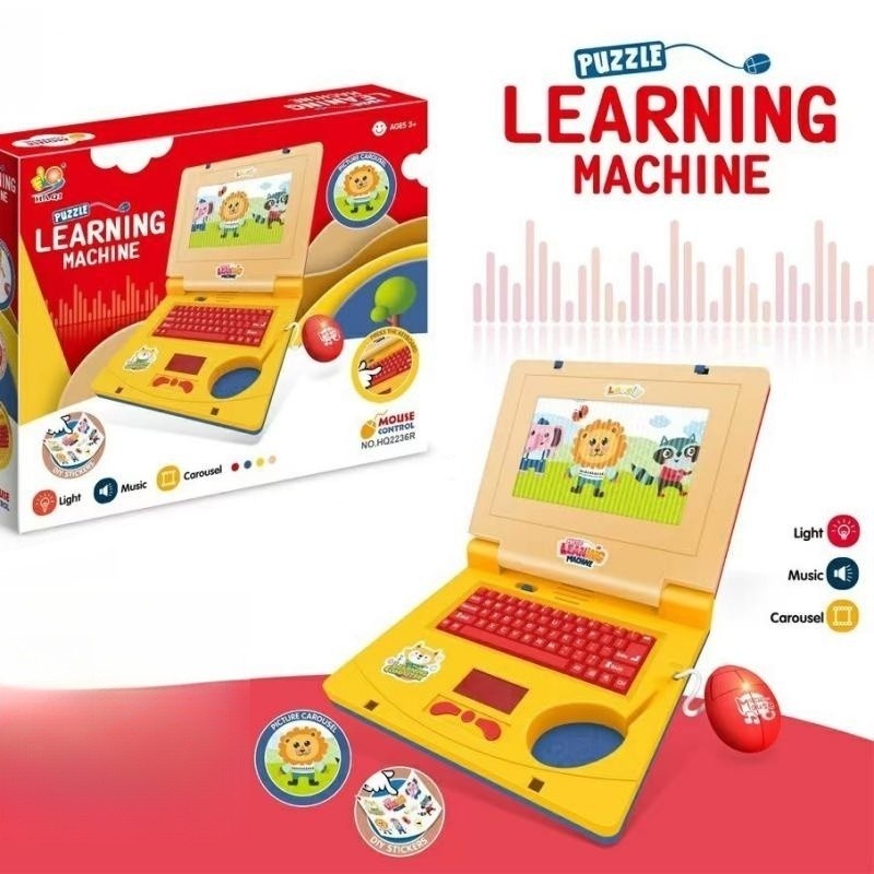 Kids Laptop Computer with Mouse Learning Machine Early Learning Learner ...