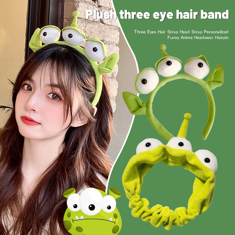 Disney Cartoon Toy Story Alien Little Green Man Plush Toy Hairband Hair ...