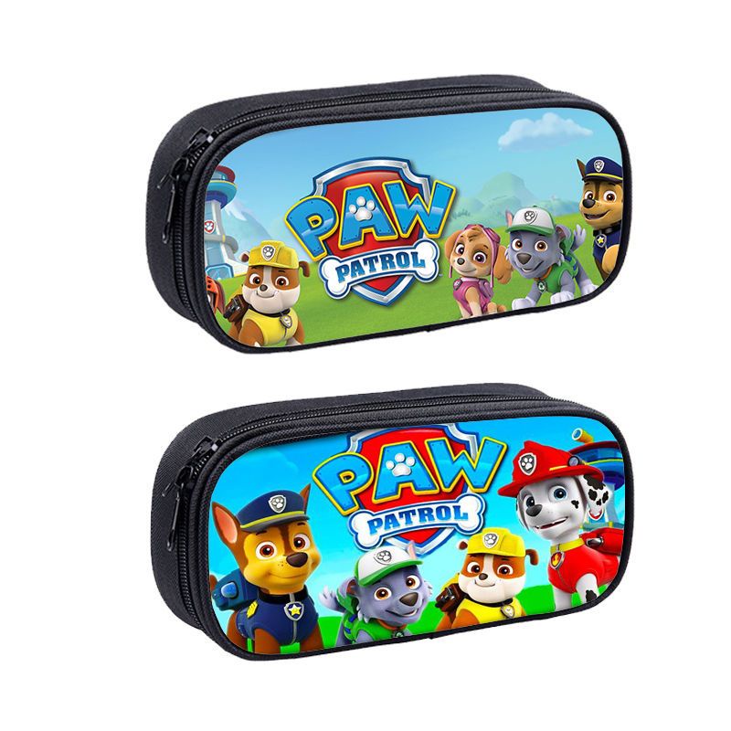 Anime Cartoon PAW Patrol DIY Student Pencil Case Stationery Box Flip ...