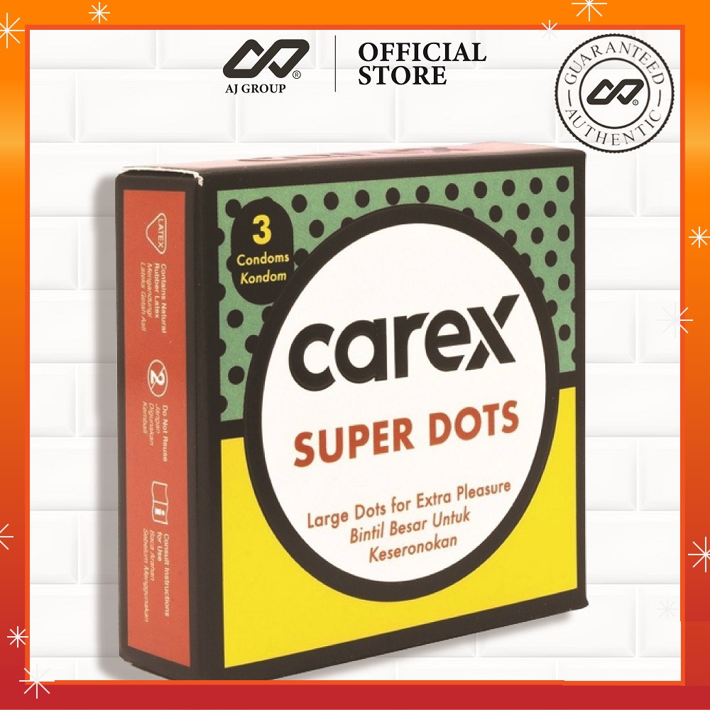 CAREX Super Dots Condom (3's) | Shopee Malaysia