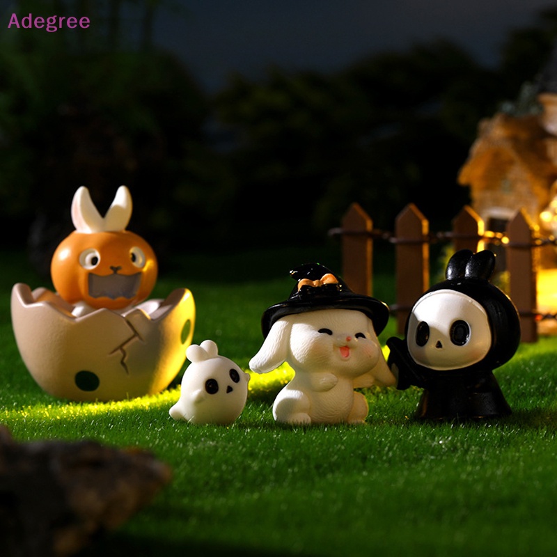 Adegree Creative Halloween Pumpkin Ghost Rabbit Key Chain Cute Soft ...