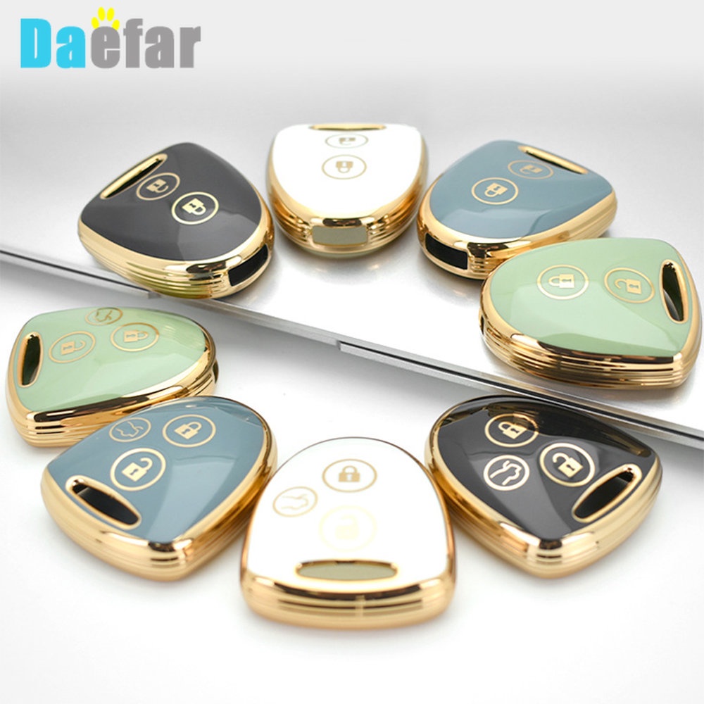 TPU Golden Edge Perodua Axia Gxtra / G / E Bezza Remote Case Cover ...