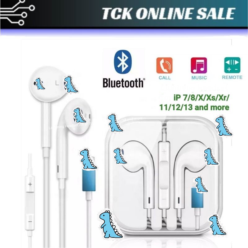 (READY STOCK) In Ear Earphone iP 13 12 11 7 8 Plus XS MAX Pro Stereo ...