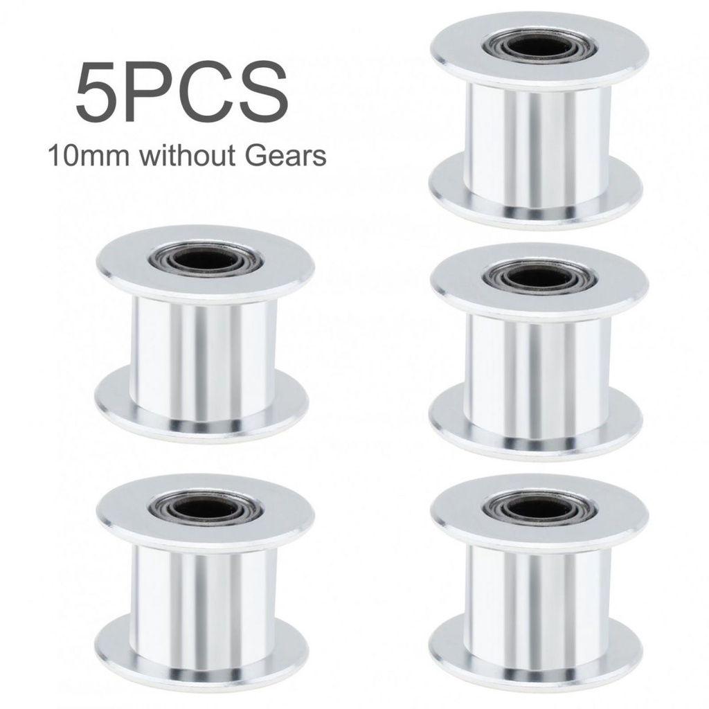 5pcs 20 Teeth 5mm Bore 10mm Width Belt GT2 Timing Belt Idler Pulley for ...