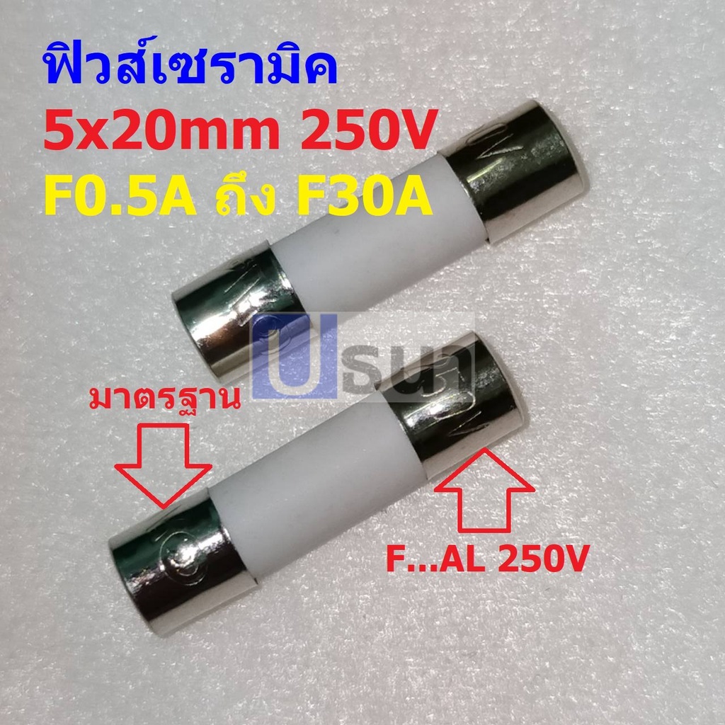Fuse Tile Ceramic Standard Fast blow 5x20mm 250V 0.1A To 30A C5x20F-ST (1 Unit) | Shopee Malaysia