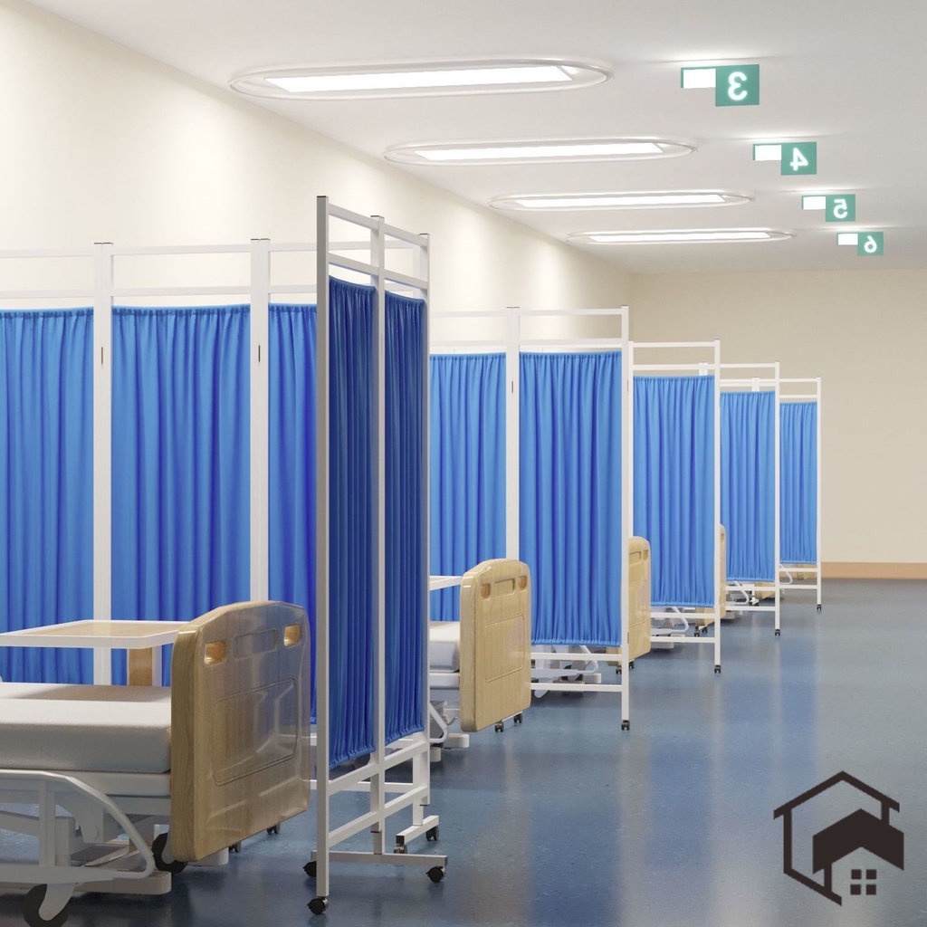 Medical Screen Hospital Iron Fabricfolding Screen Partitions Flights ...