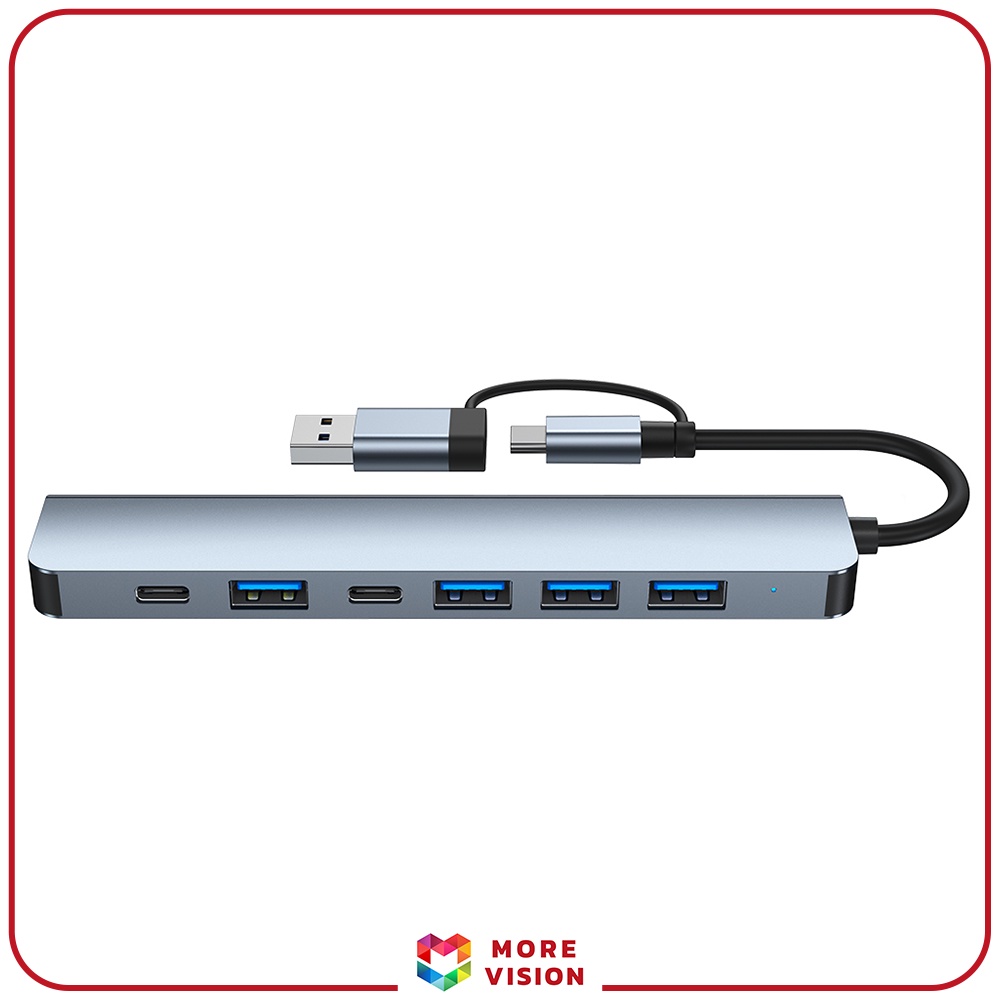 7 or 4 in 1 Type C + USB 2 in 1 Hub USB 3.0 for Laptop Adapter PC ...
