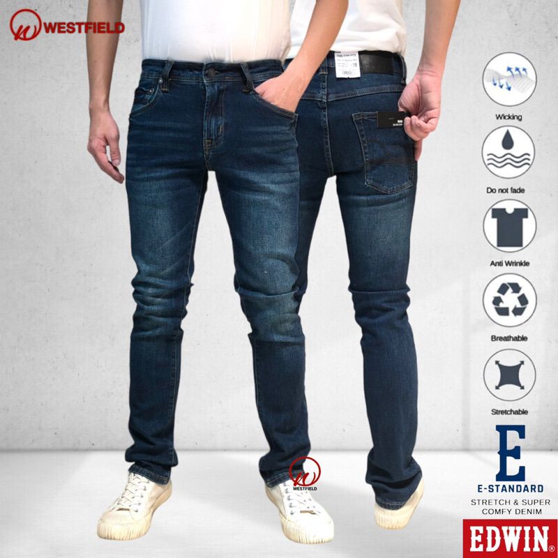🔥[BLACK THREADS] EDWIN® E-Standard® MEN’S 506 SLIM FIT JEANS ( 7506 2700 ) | Shopee Malaysia