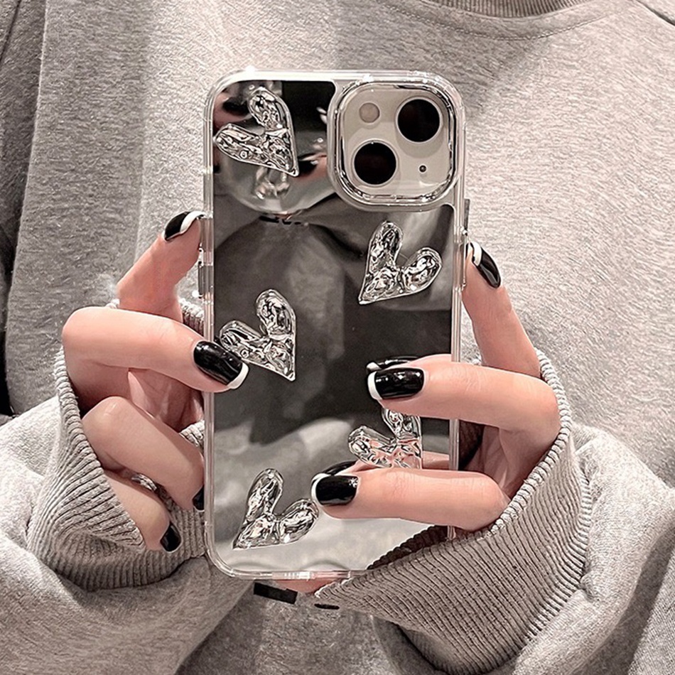 3D Ins Mirror Phone Case for IPhone 11 12 13 14 Pro Max 7 8 Plus 11Pro ...