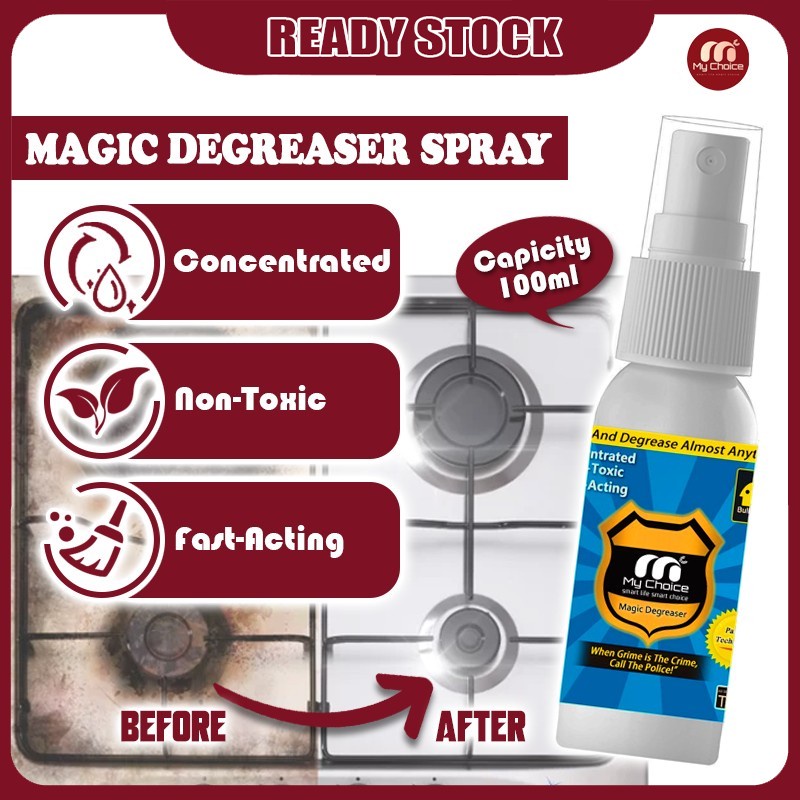 100ml Magic Degreaser Cleaner Spray Pan Rust Remover Stove Stain Dirt ...