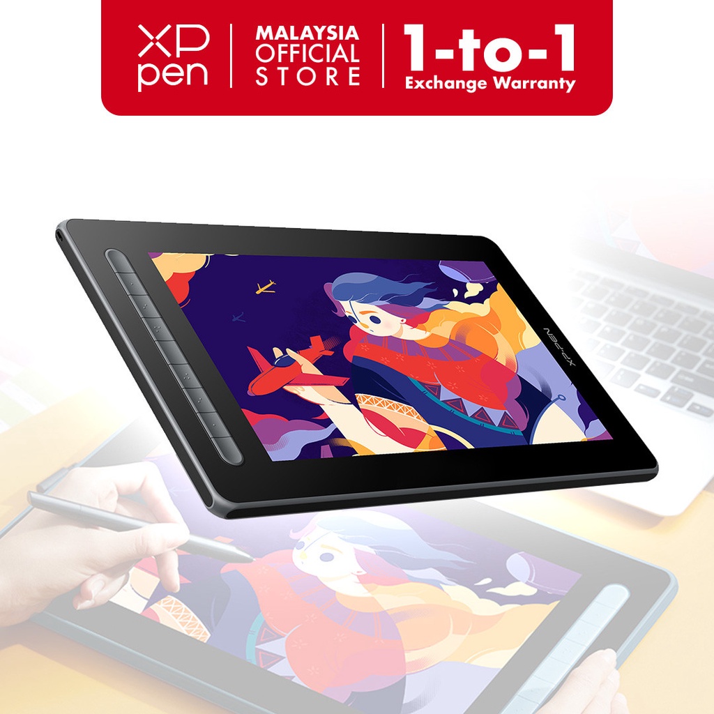 XP-Pen Artist 13 Second Generation with X3 Smart Chip Drawing Tablet ...