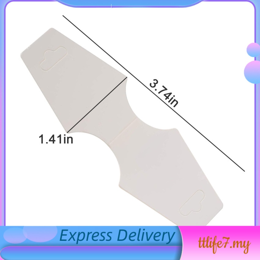 100 pieces of blank kraft paper jewelry necklace bracelet earrings ...
