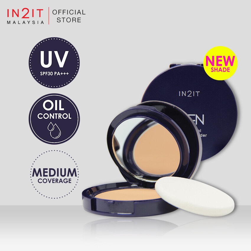IN2IT Men Oil Control Pressed Powder 7g (MOPM) | Shopee Malaysia
