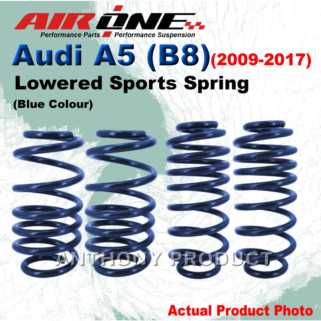 AIRONE Audi A5 B8 2007 - 2017 Lowered Height Sport Spring (Blue ...