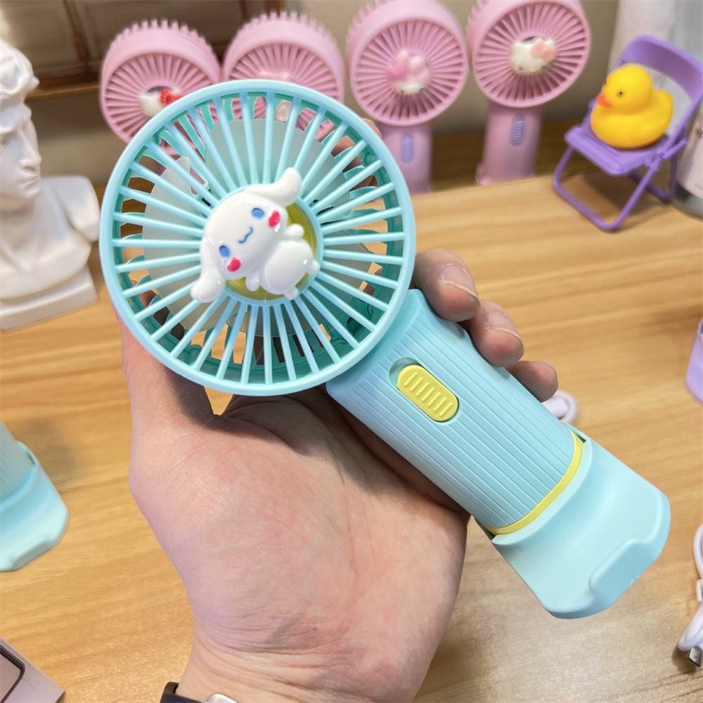Cute Sanrio Anime My Melody Kuromi Cinnamoroll Electric Fan Cute ...