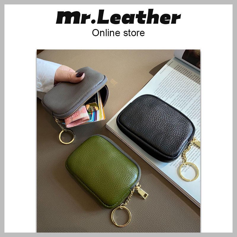 [Mr. Leather] Coin Pouches mini Wallet Cowhide Coin Purse Women's Key ...