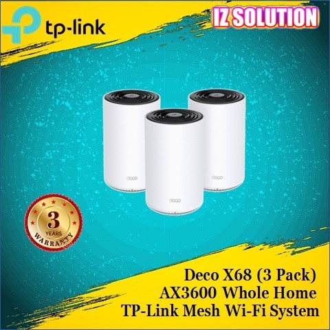 TP-LINK DECO X68 AX3600 SUPERIOR MESH WIFI 6 SYSTEM [ 1 Pack / 2 Pack ...