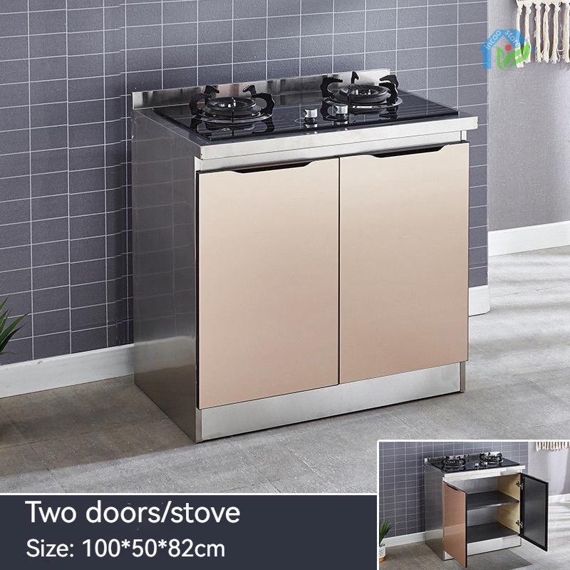 Stainless Steel Kitchen Cabinets Simple Stove Cabinet Cabinets ...