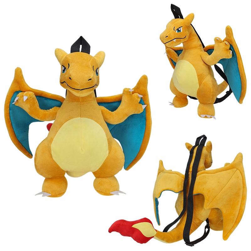 Large Cartoon Backpack Gengar Charizard Charizard Cute Schoolbag ...