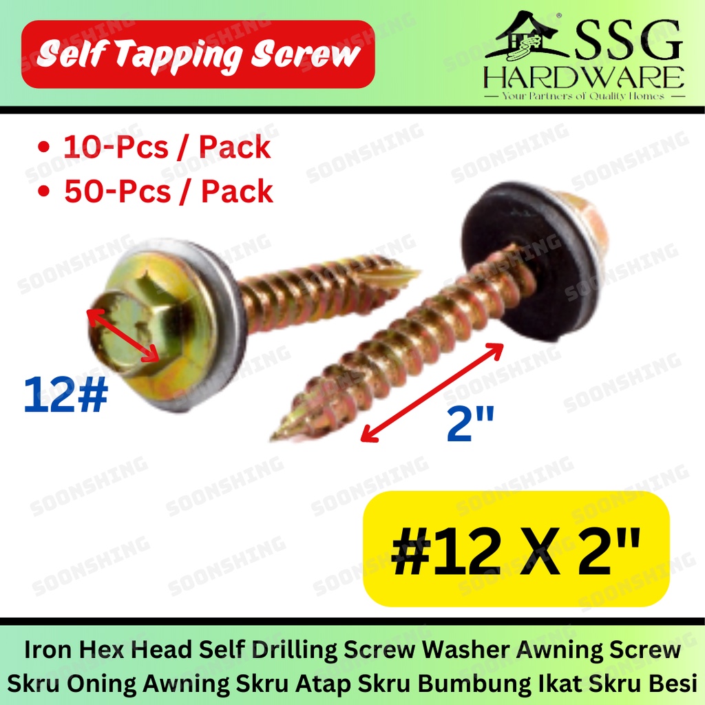 For Wood Hex Head Roofing Self Drilling Screw Awning Screw With Washer ...
