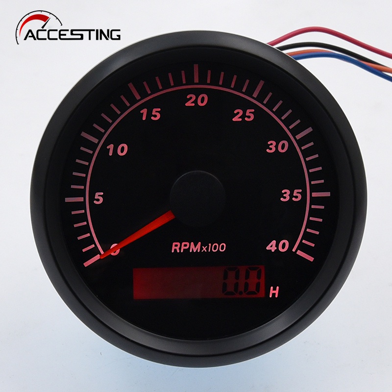 【Blue Shell】3000/4000RPM 85mm Marine Tachometer RPM Waterproof ...