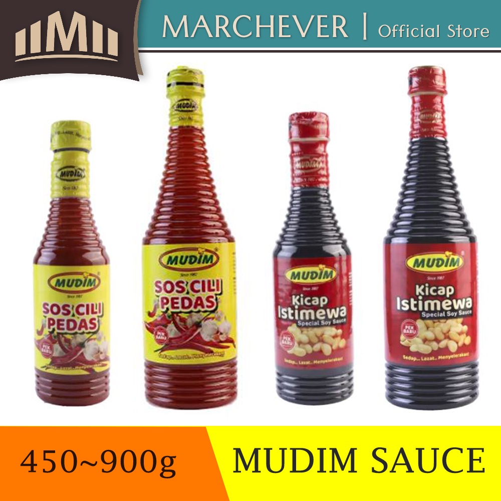 Mudim Sweet Soya Sauce / Hot Chili Sauce Sos Cili Pedas 450 / 900g ...