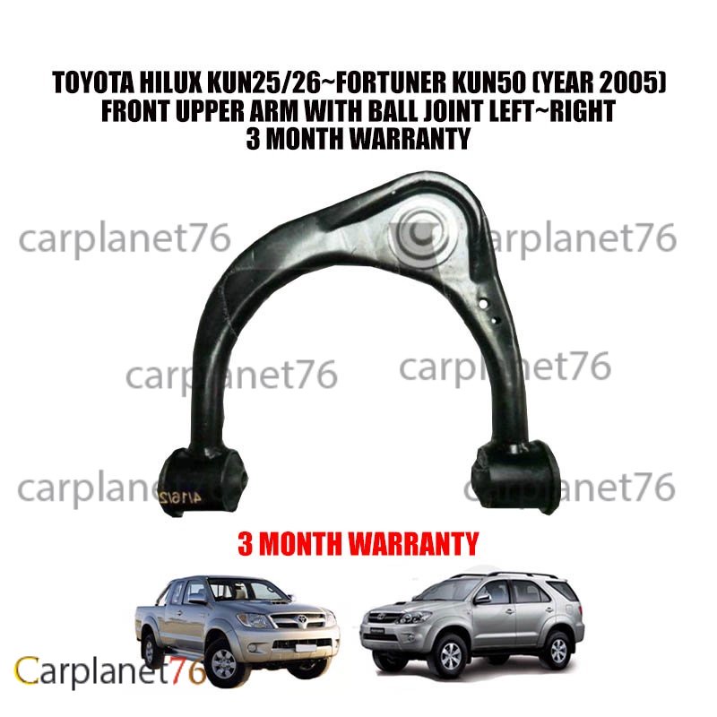 TOYOTA HILUX KUN25/26~FORTUNER KUN50 (YEAR 2005) FRONT UPPER ARM WITH ...