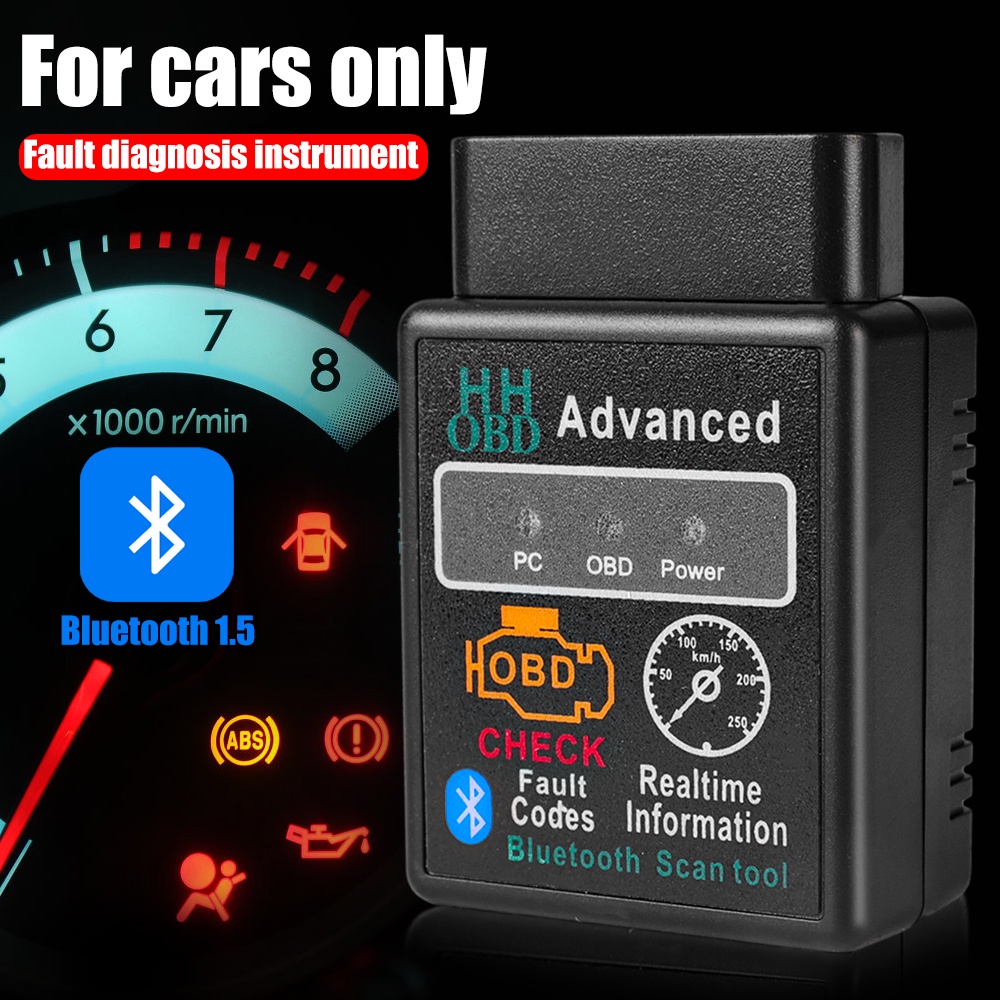 HH OBD V1.5 Bluetooth Automotive Fault Detector / Car Diagnostic ...