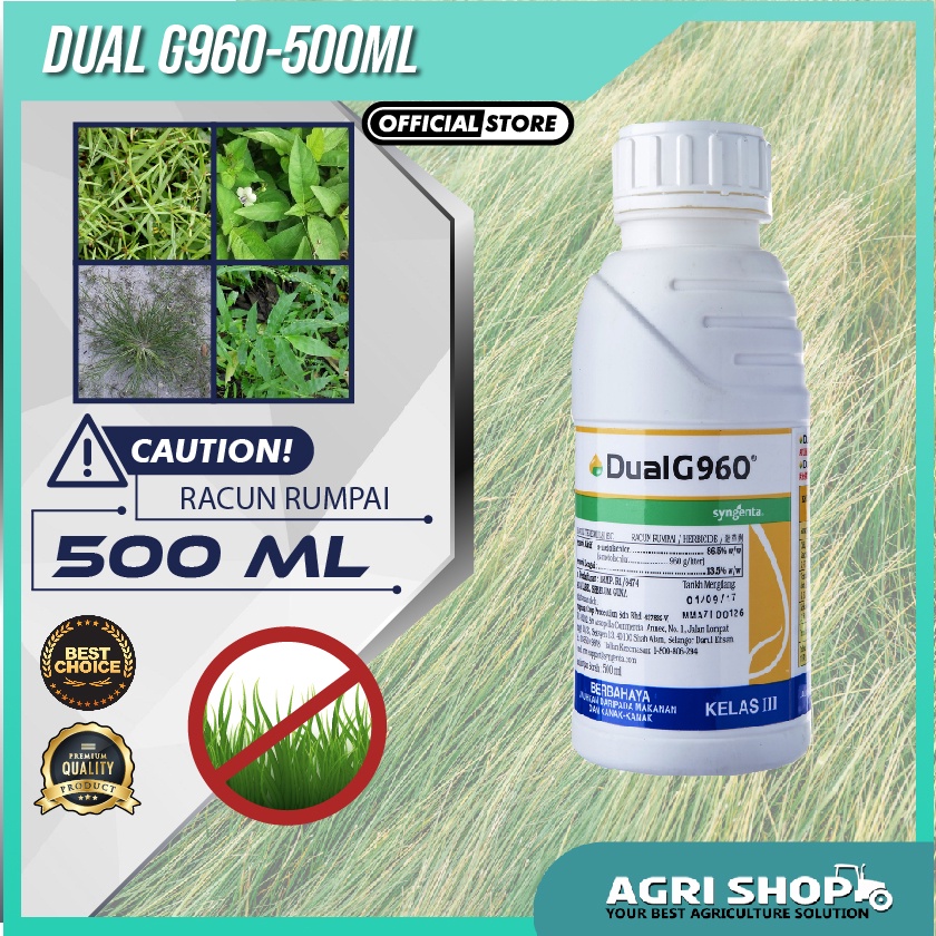 Agrishop 500ml Syngenta Dual G960 Herbicide S Metolachlor / Racun ...