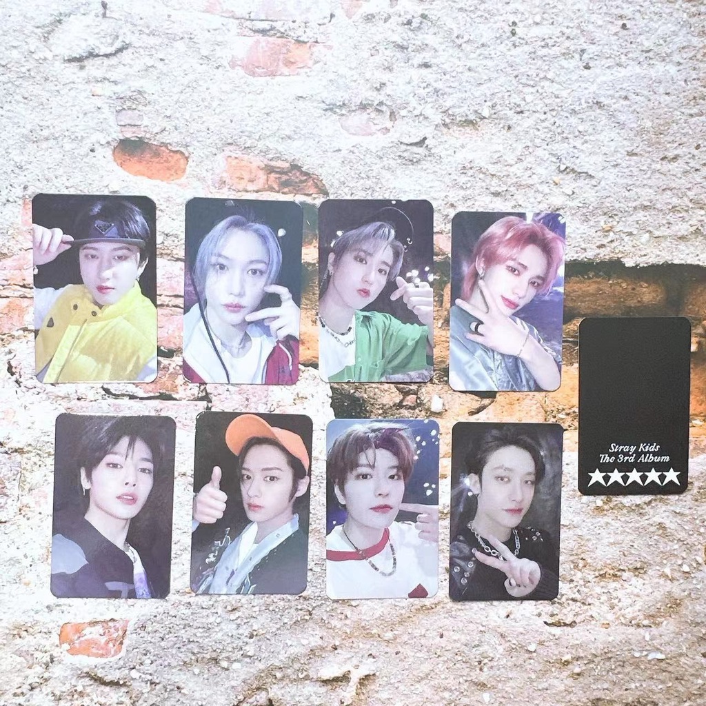 8pcs/set STRAY KIDS SKZ HOP 5-STAR Album Photocards Straykids Lomo ...
