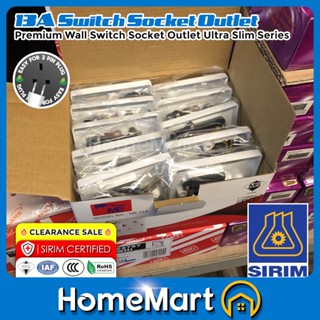 SIRIM 13A Switch Socket Outlet Wall Socket Switches Power Plug Wall ...