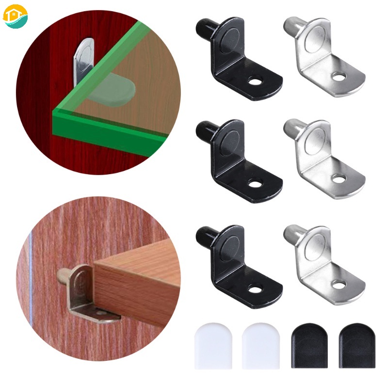 L-Shaped Mini Pegs Pin 5mm Shelves Seperator Fixed Cabinet Wall Mount ...