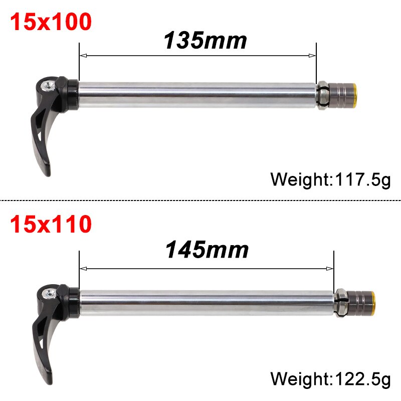Mountain Bike Thru Axle 15x100mm 15x110mm SR SUNTOUR Front Fork Thru ...