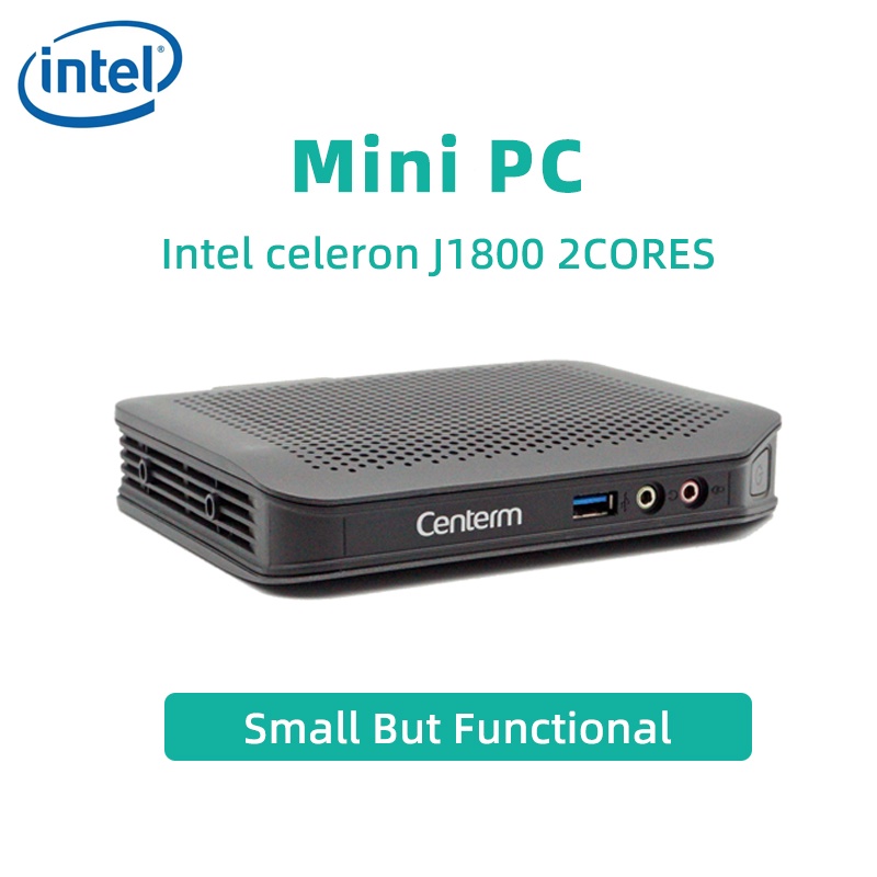 Intel J1800 Mini centos ubuntu Mini Desktop Computer Host Low Power Consumption linux Gigabit ...