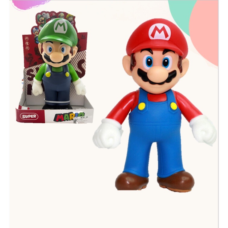 22cm PVC Super Mario Doll For Kids Toys Gift | Shopee Malaysia
