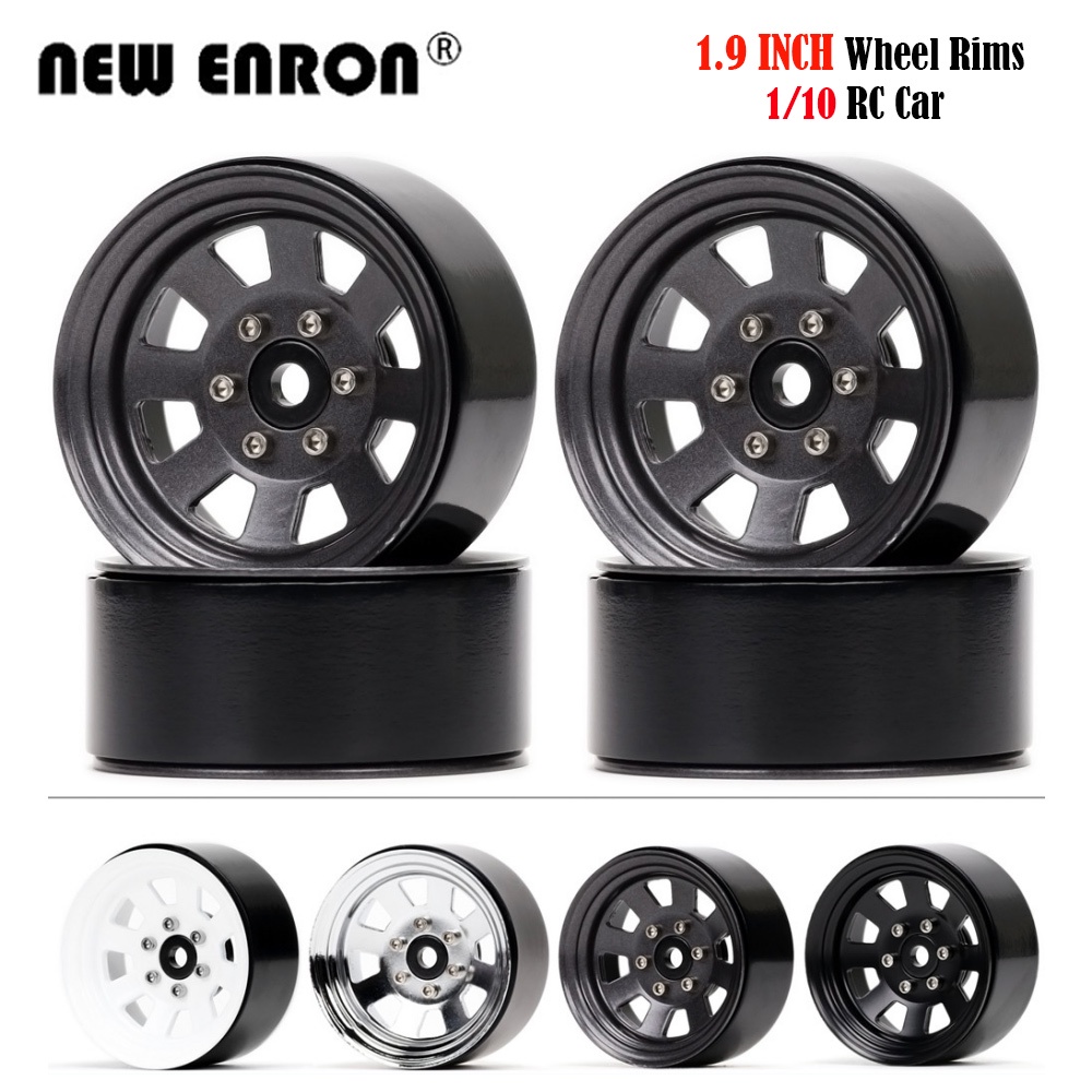 4Pc 1.9" CNC Alloy Beadlock Wheel Rims RC Hub For 1/10 RC Car Part ...