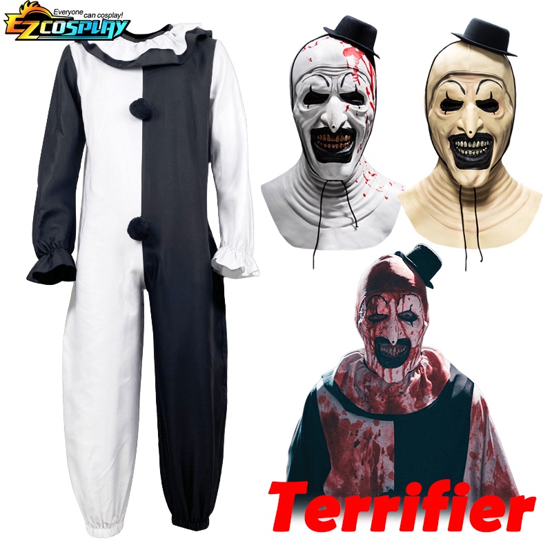 Terrifier Art The Clown Cosplay Costume Bloody Horror Clown Clothes ...