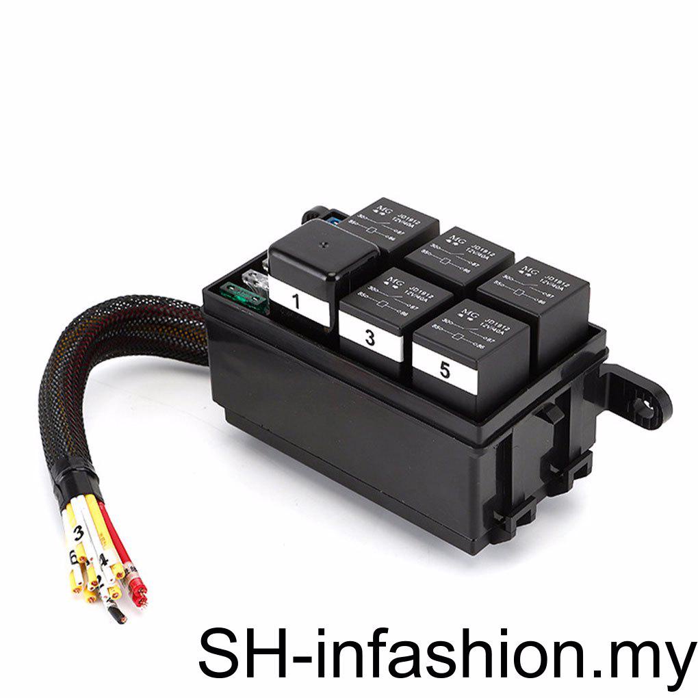 6-Way Fuse Box Terminal Link 12V 24V 4Pin Professional ATC Fuse Blocks ...